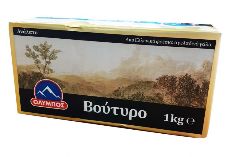 Όλυμπος Βούτυρο Αγελάδος 1kg (6τεμ/κιβ)τιμη κιλού - Amaltheia Foods